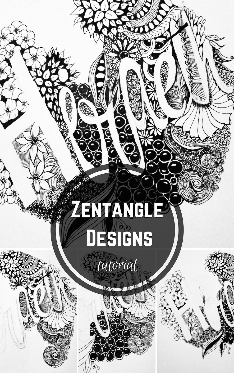 Zentangle Designs and Patterns | Typography | Hiraeth