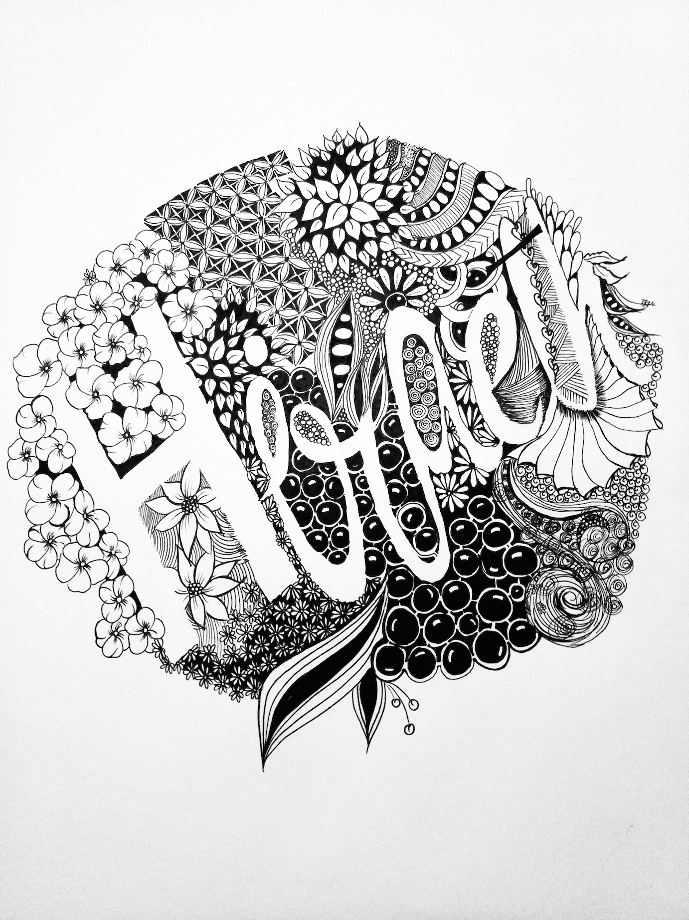 Zentangle Designs and Patterns | Typography | Hiraeth