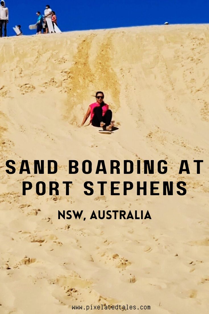 Sand boarding at Nelson Bay | Port Stephens | Australia