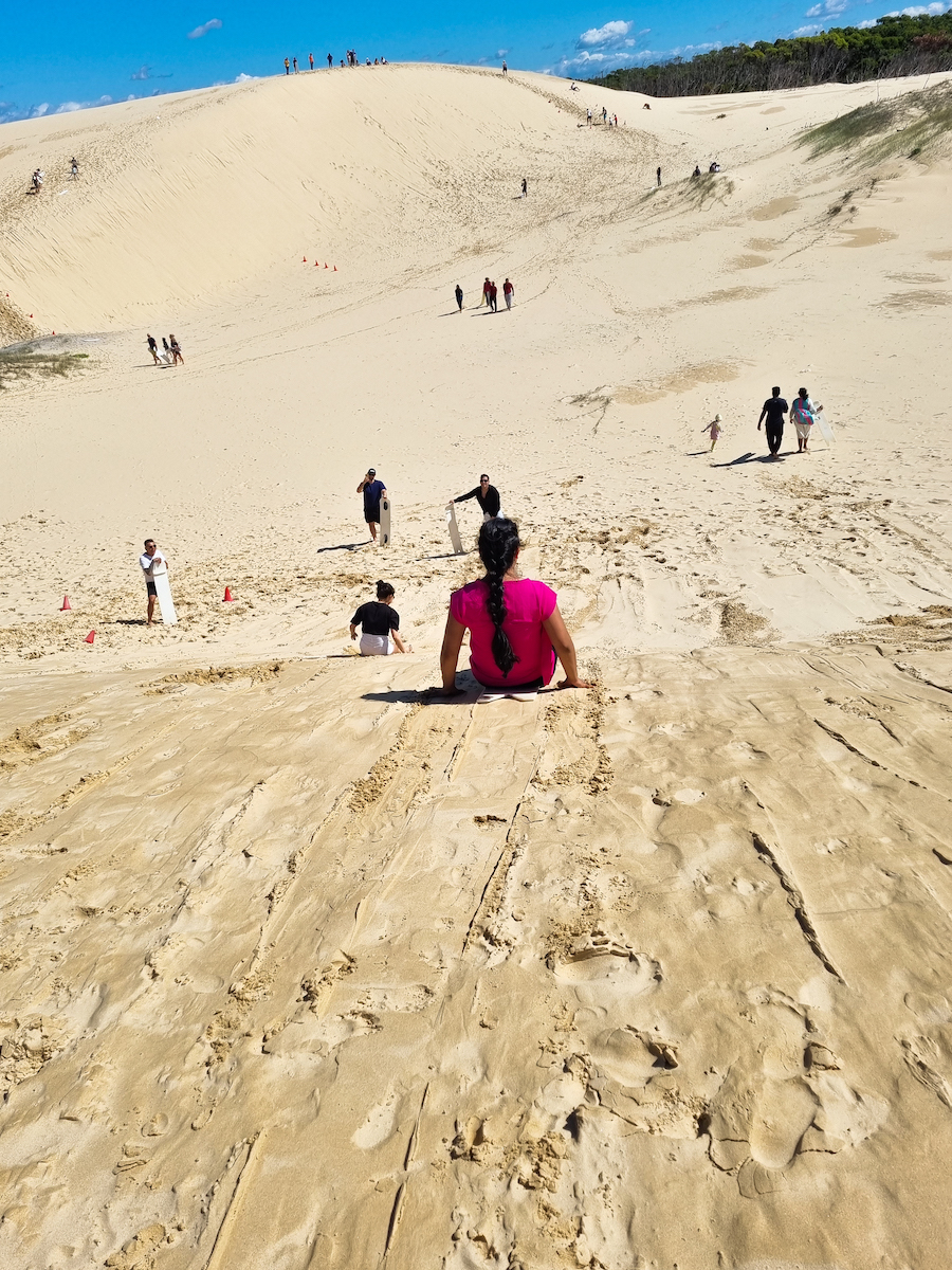 Sand boarding at Nelson Bay | Port Stephens | Australia