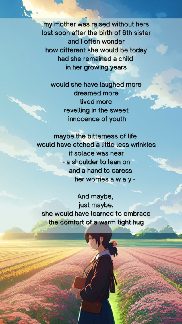 To my mom who doesn't hug | Mother's day poem | Relationship