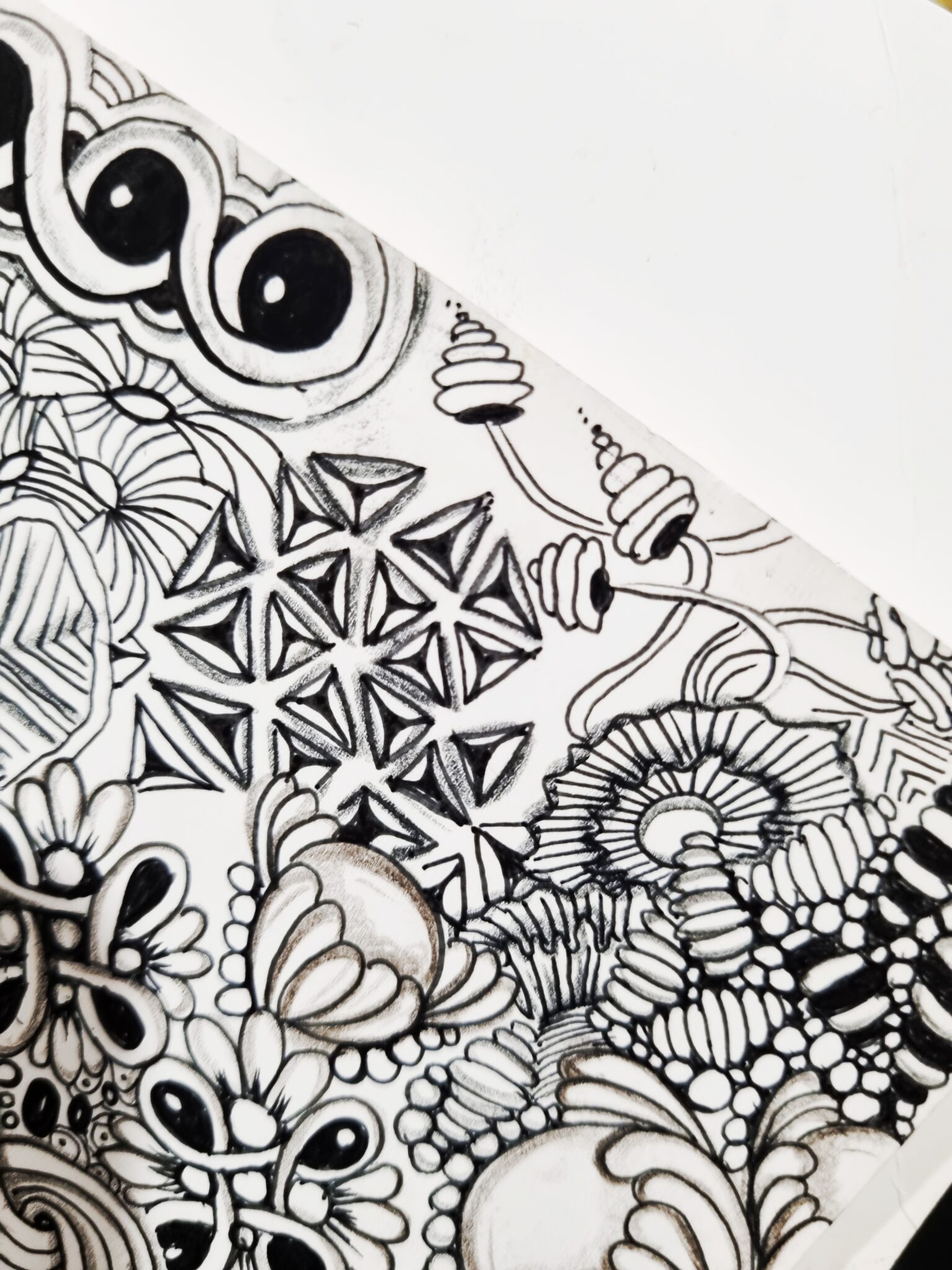 Zinger | A to Z of Zentangle Patterns | Tutorial